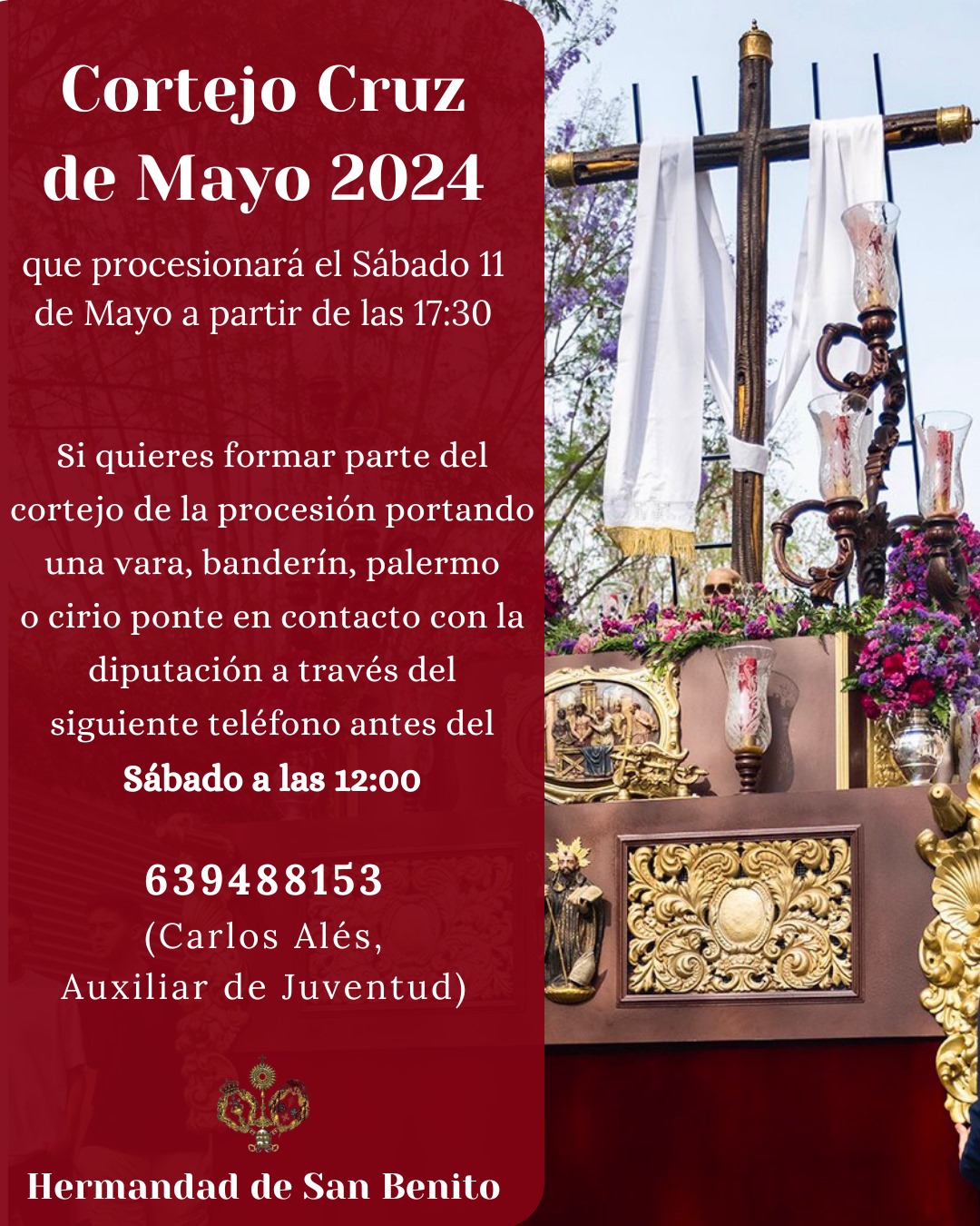 Cortejo de la Cruz de Mayo 2024 – Hermandad de San Benito